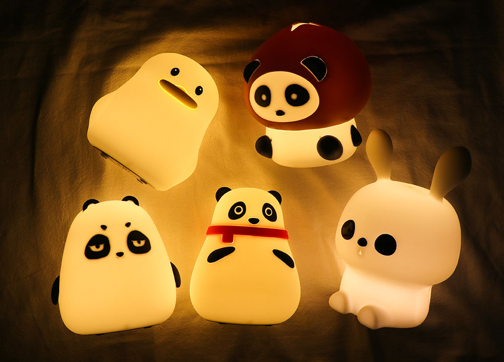 Panda Night Light | Silicone Panda Night Lamp for Kids