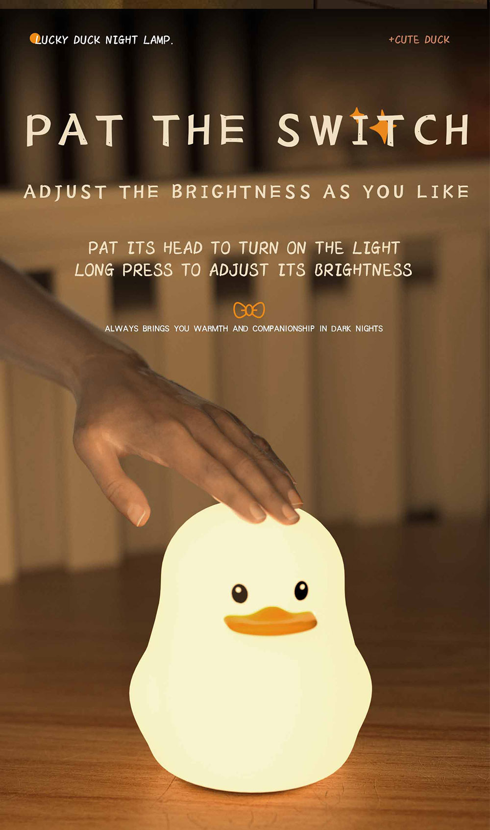 Silicone Night Light | Duck Night Light for Kids