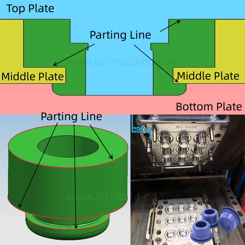 Grommet Compression Mold | Silicone Grommet Seal Mould