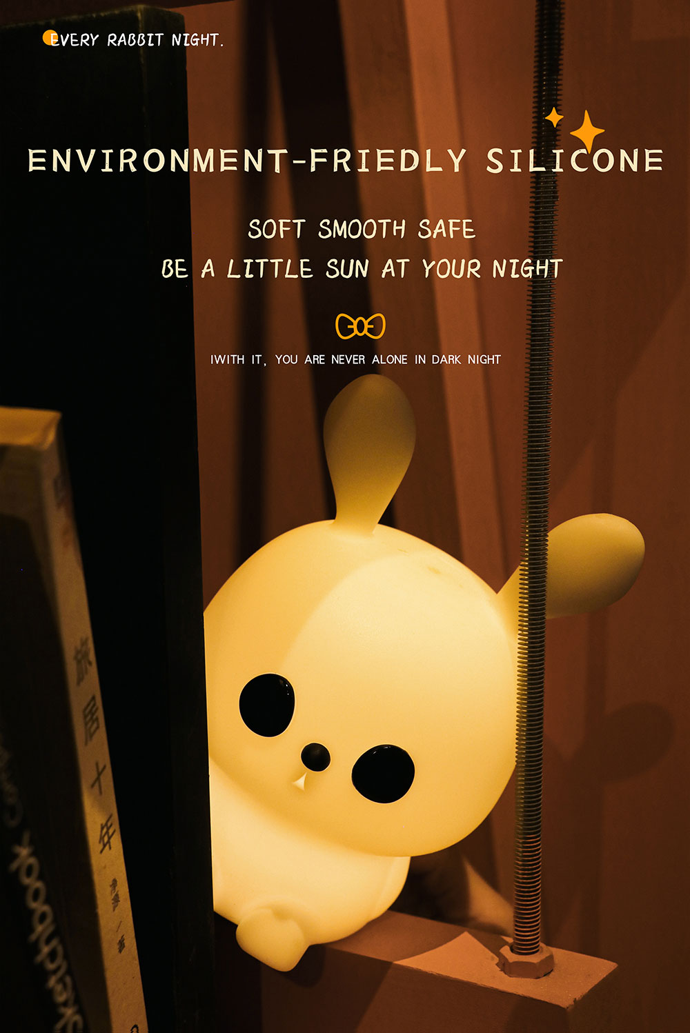 Wholesale Lovely Rabbit Night Light, Rabbit Silicone Lamp